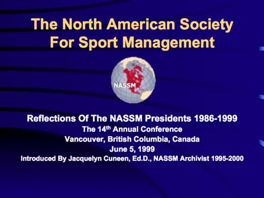 The North American Society For Sport Management: Reflection of the ...